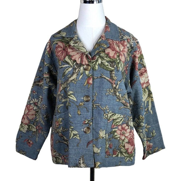 Garden Gear | Jackets & Coats | Garden Gear Cottagecore Jacket Blue ...